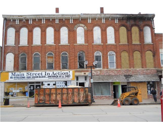 Preservation Iowa Union Block Building